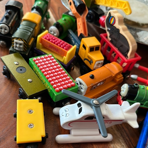 ERTL | Toys | Thomas The Train Wood Railroad Cars Lot Of 6 Percy ...